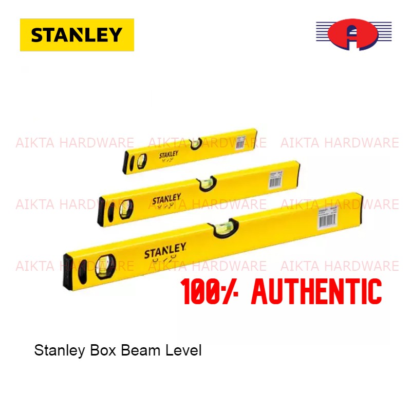 STANLEY BOX BEAM LEVEL SPIRIT LEVEL DURABLE WATER LEVEL 12 INCH 24 INCH ...