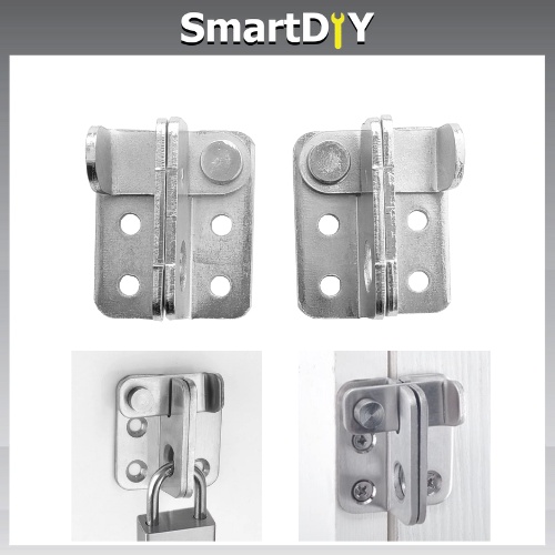 Chrome Left Right Lock Door Swivel Bolt Swing Bolt Security Door Latch ...