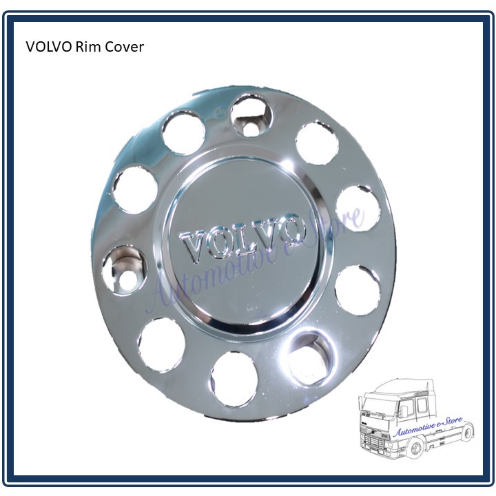 [READY STOCK] 10 HOLES CHROME Rim Cover VOLVO SCANIA Truck (1pc ...