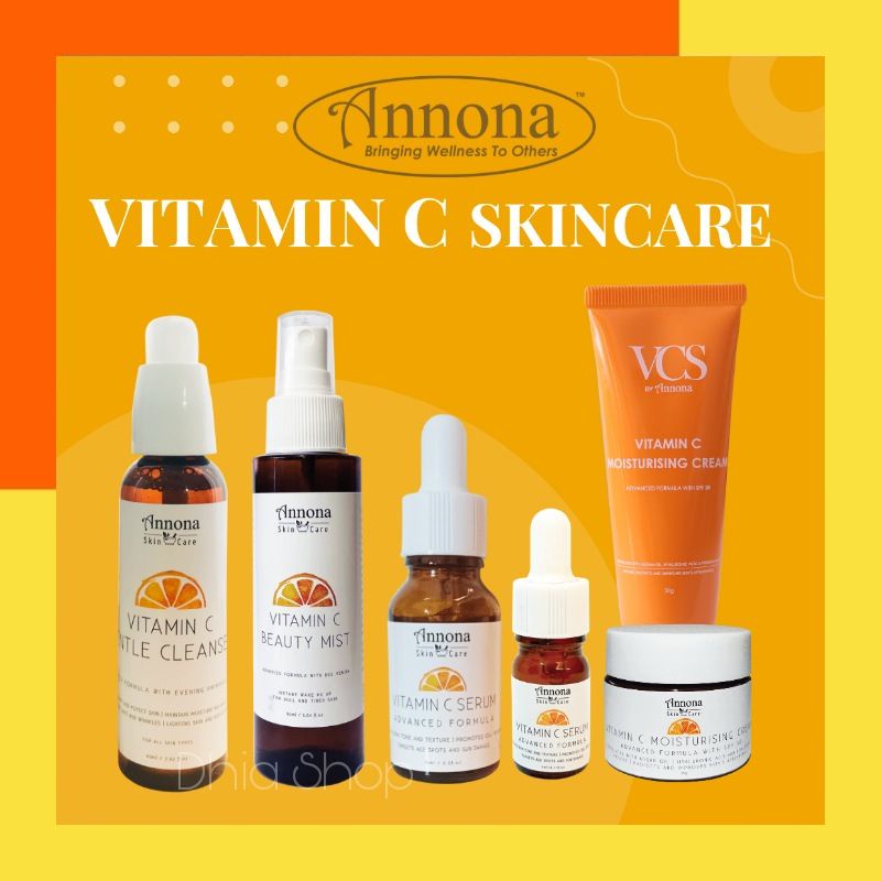 Vitamin C Skincare Annona Vitamin C Serum Gentle Cleanser Moisturiser ...
