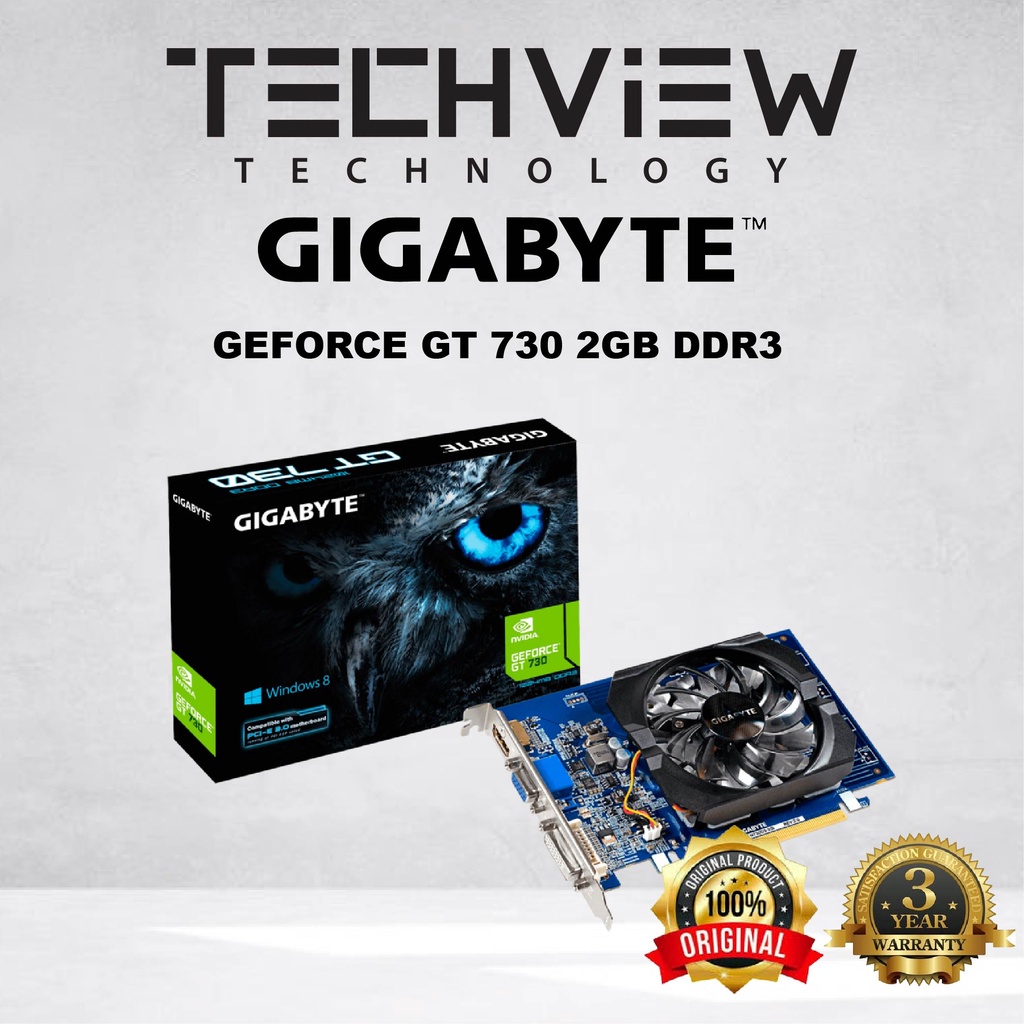 GIGABYTE GeForce GT 730 [2GB/DDR3] (REV. 3.0) | Shopee Malaysia