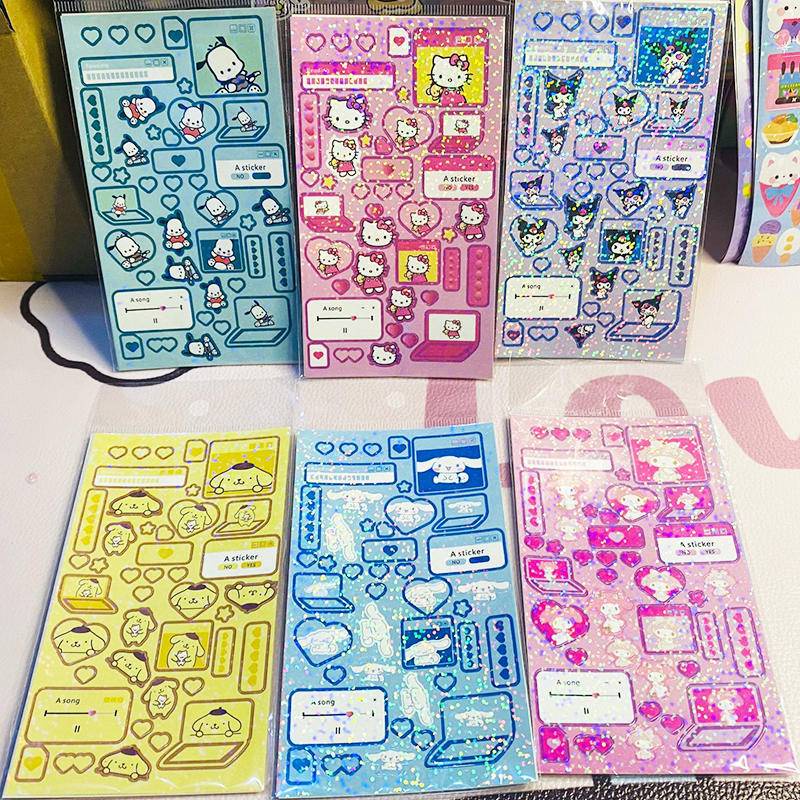 Sanrio Paper Colorful Stickers DIY Scrapbooking Decorative Craft for ...