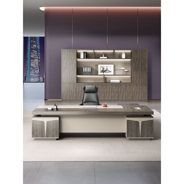 Boss desk and chair combination manager table president table ...