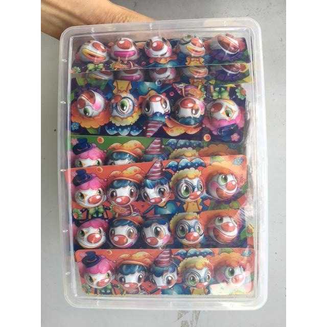 40 Pcs Sanwa Chocolate Biscuit Clown Choco FREE Container Lunch Box ...