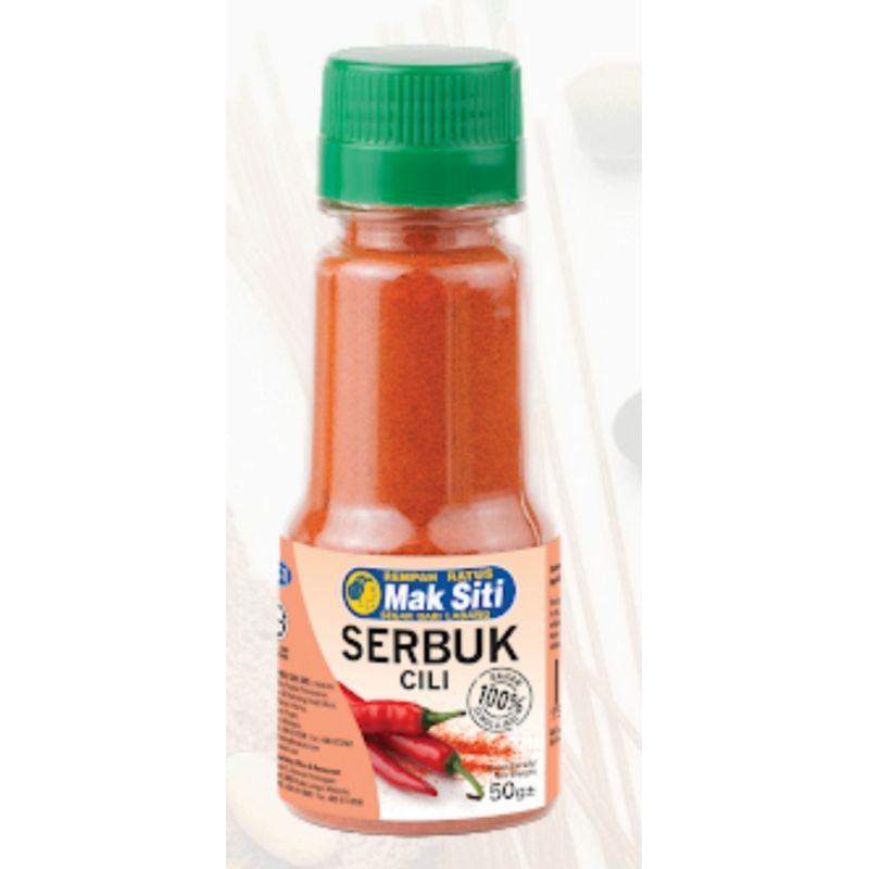 50g Serbuk Cili Botol Chilli Powder Bottle Mak Siti | Shopee Malaysia