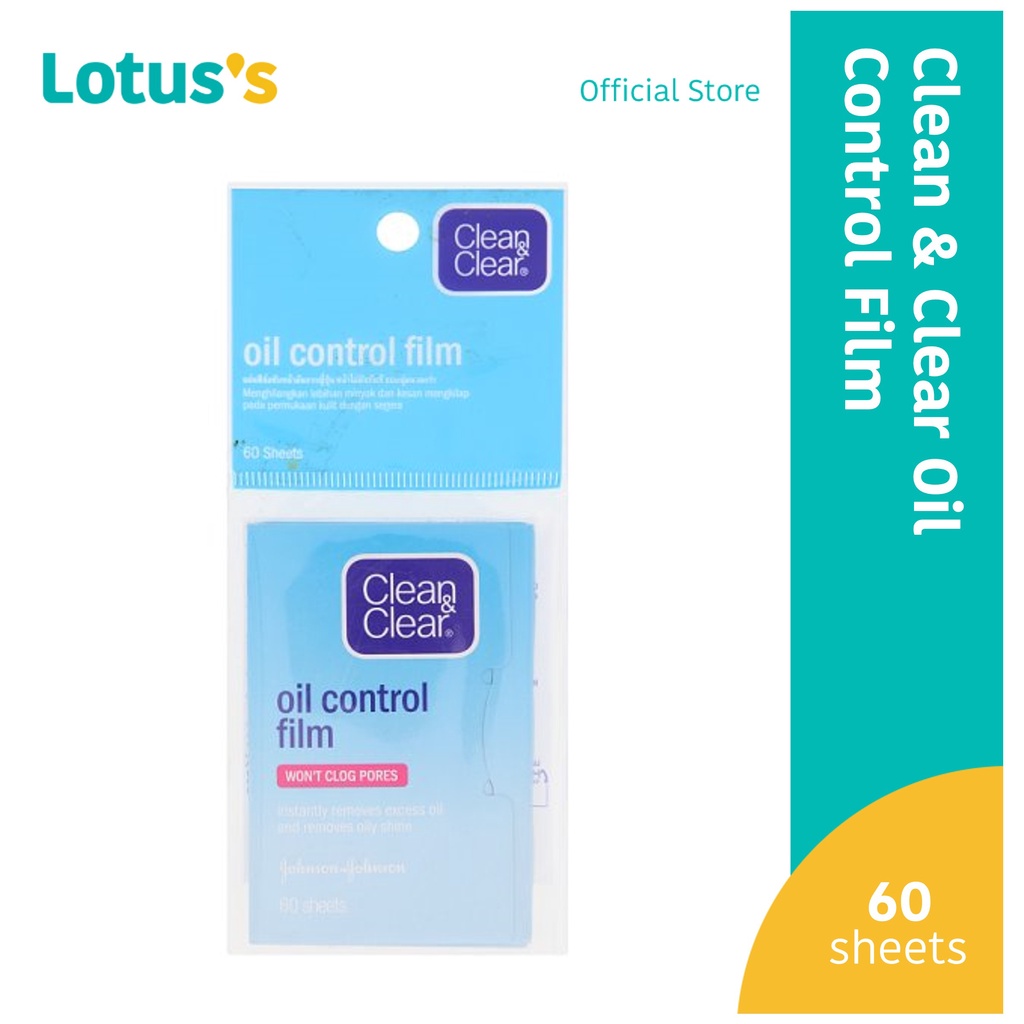Clean & Clear Oil Control Film 60 Sheets | Shopee Malaysia