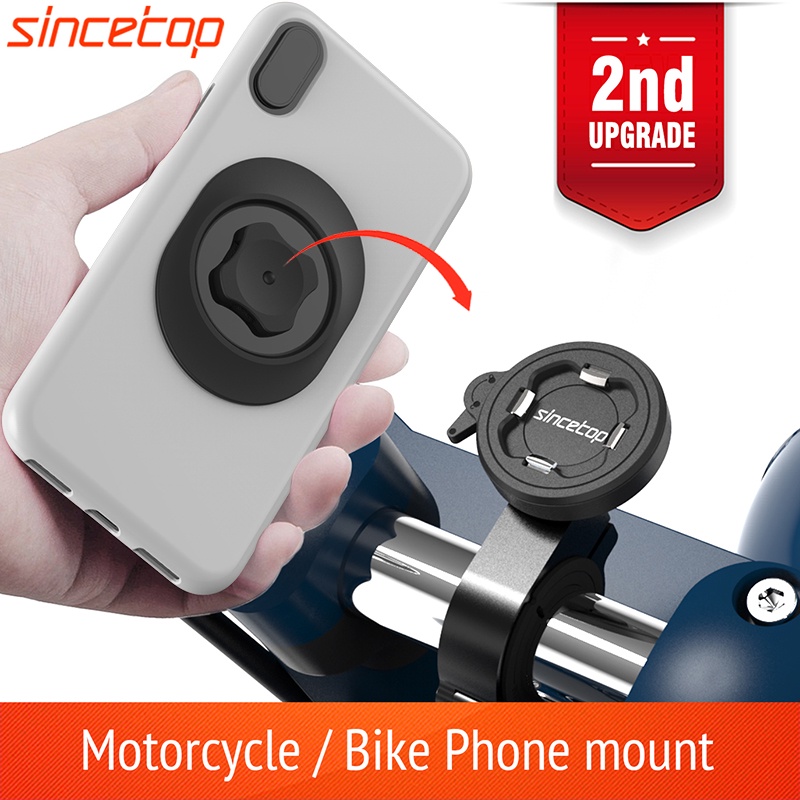 SinceTop Bike Phone Mount,Motorcycle CellPhone Holder with Universal Adapter,Bicycle Out Front ...