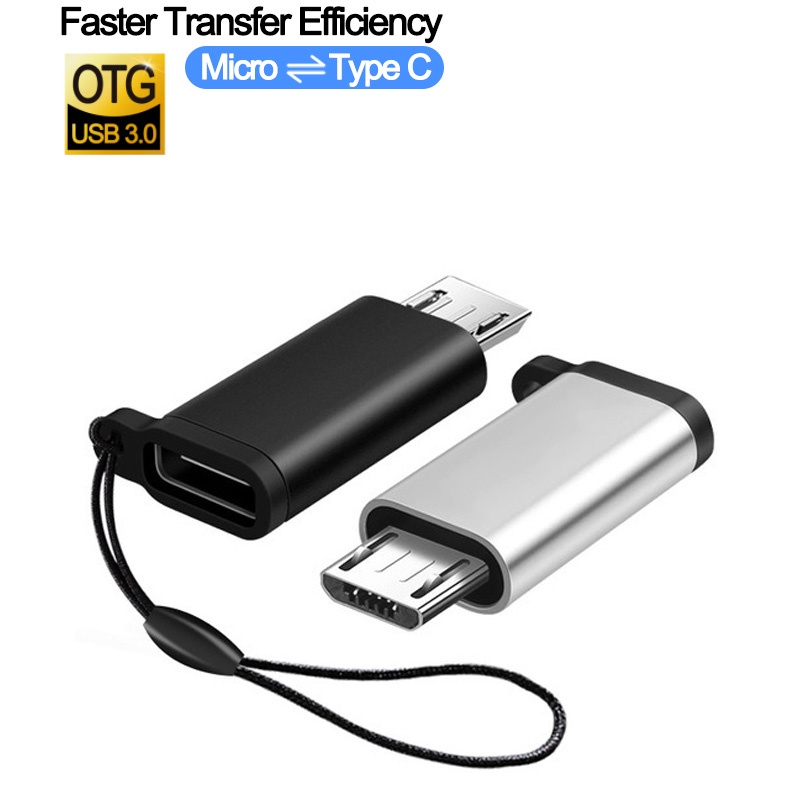 Type C Female To Micro USB Male Android Phone USB Cable Adapter Charger ...
