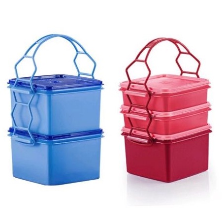 Mangkuk tingkat Tupperware | Triffin delight | double deep | Shopee ...