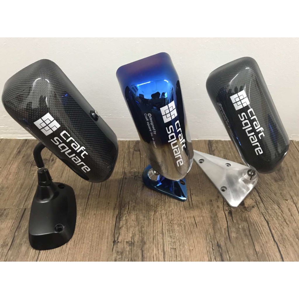 Craft Square Side Mirror 729CF REAL Carbon Fiber Honda JAZZ GK5 / CIVIC ...