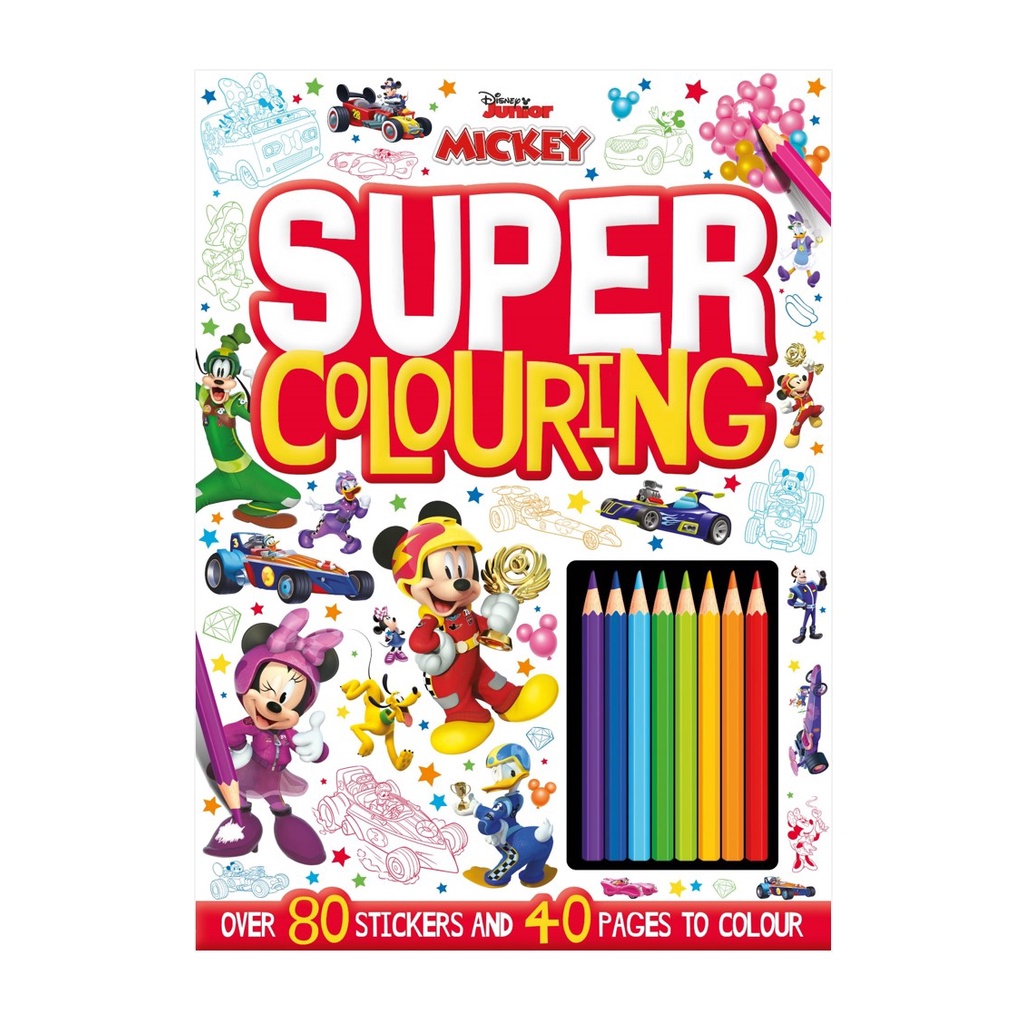 Mickey & the Roadster Racers Disney Super Colouring Book with Stickers ...