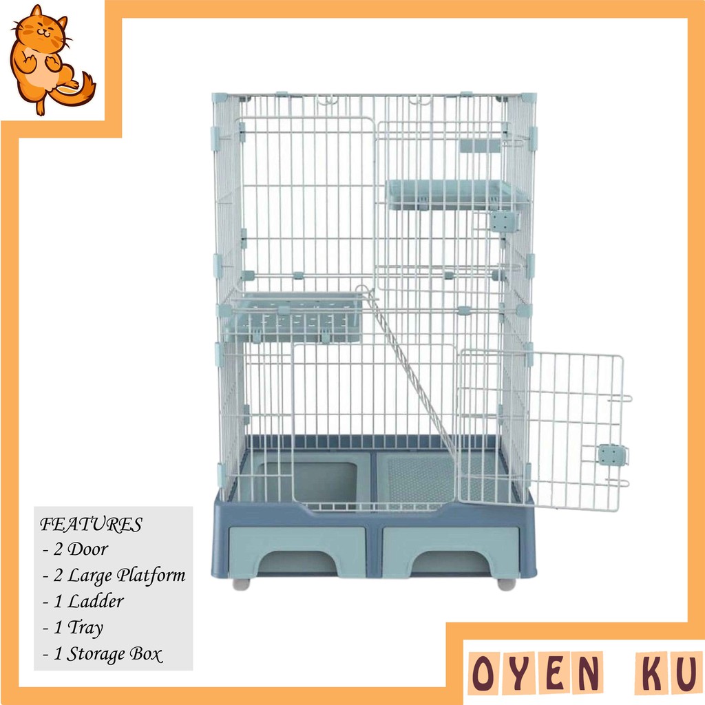 (PROMO) High Quality Multi Purpose 2 and 3 Level Cat Cage Large Iron ...