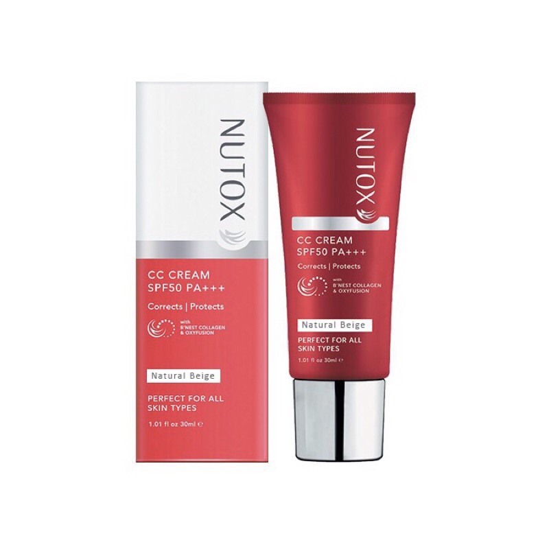 NUTOX CC Cream SPF 50 PA+++ - Natural Beige (30ml) | Shopee Malaysia