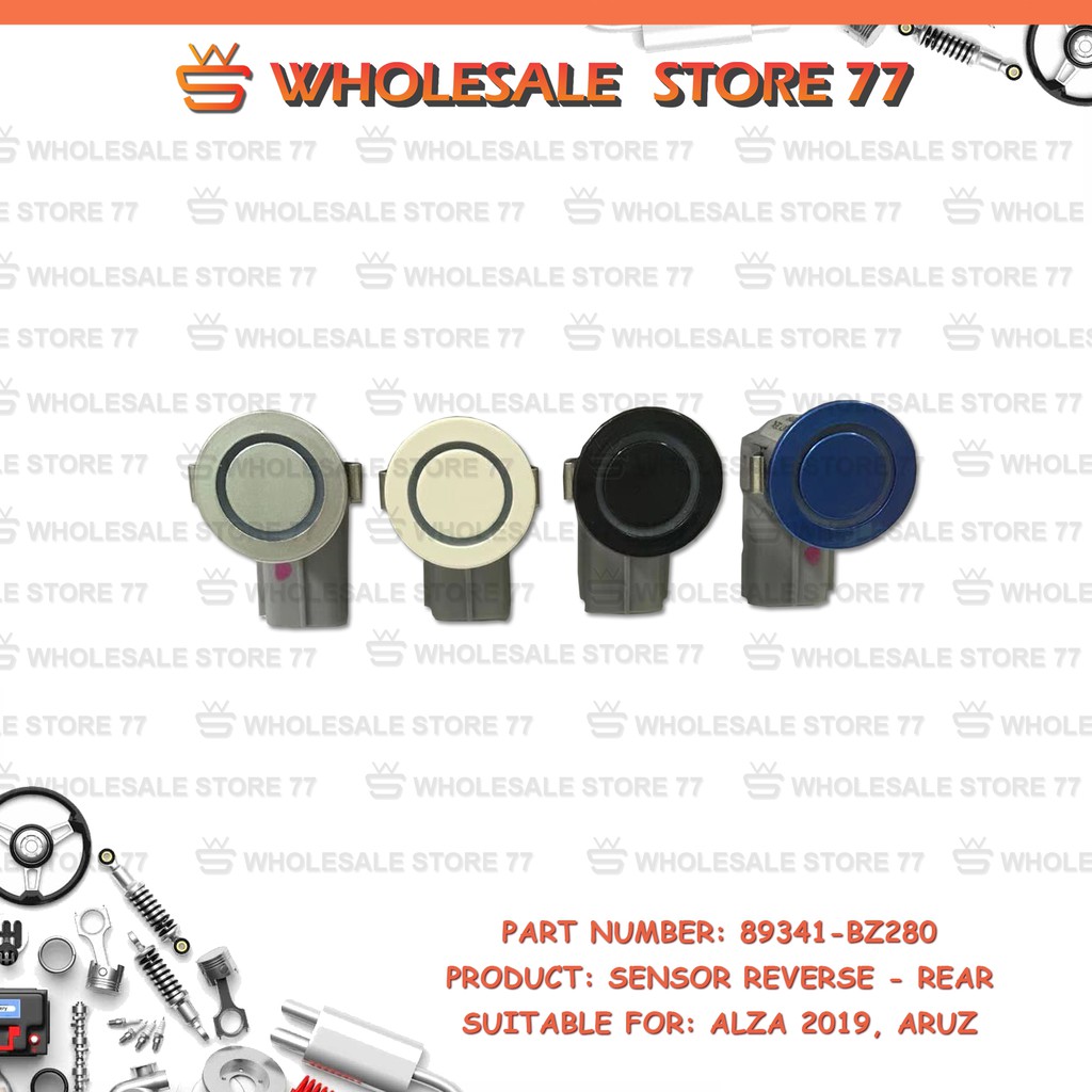 89341-BZ280 Sensor, Reverse - Front (Silver/ Blue/ White/ Black) Alza ...