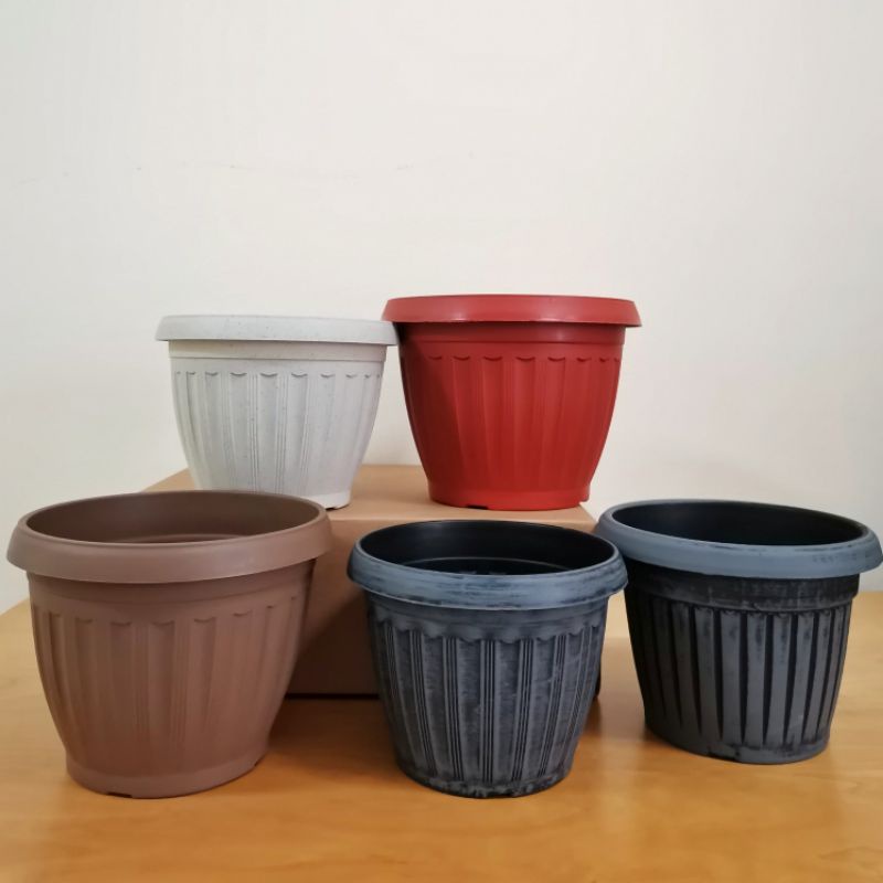 Vintage Plastic Pot🌻Pasu Plastik Hiasan🌻Minimalist Design🌻European ...
