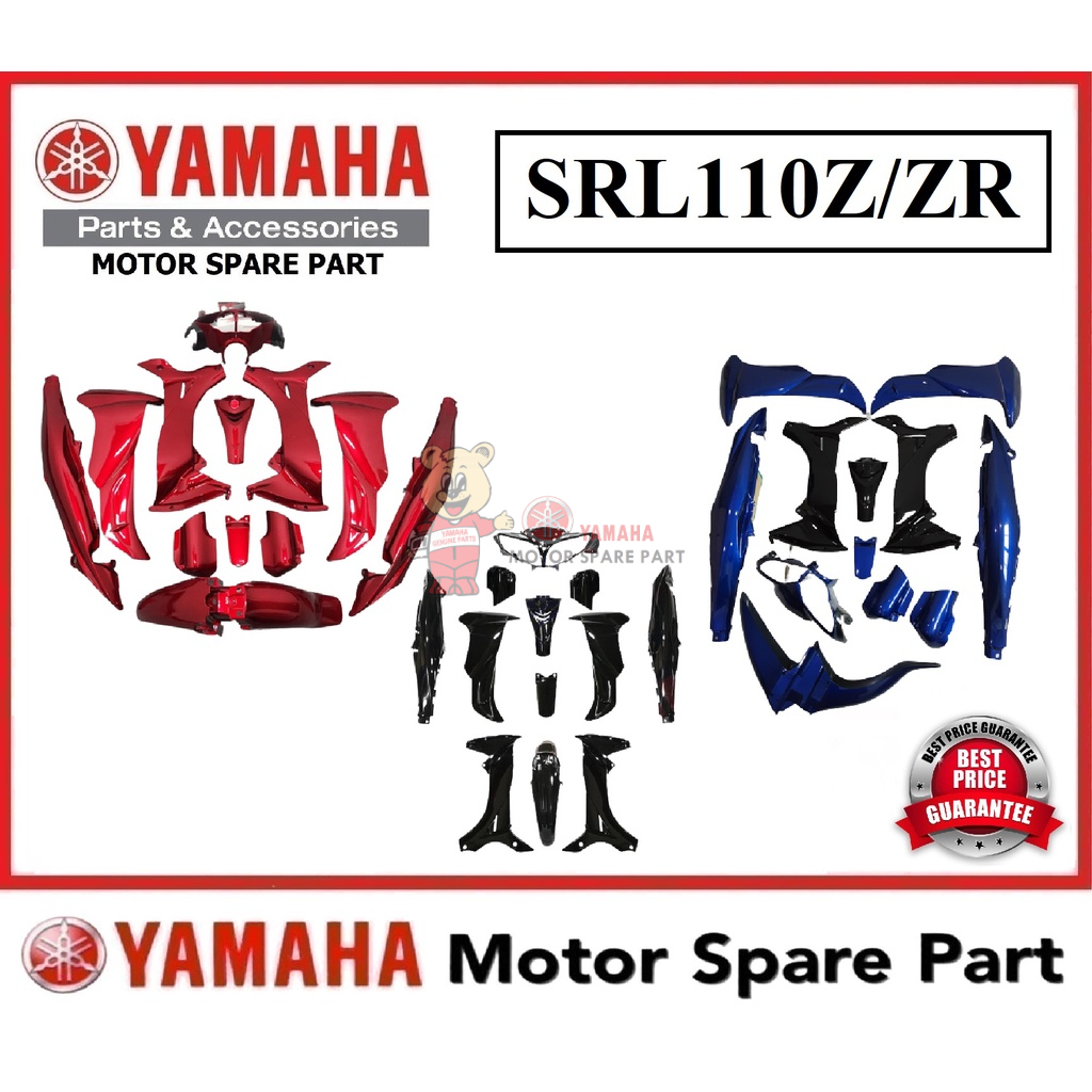 YAMAHA SRL110Z/ZR COVER SET // COVERSET BODY SHOOT SUIT SHOT LAGENDA110 ...