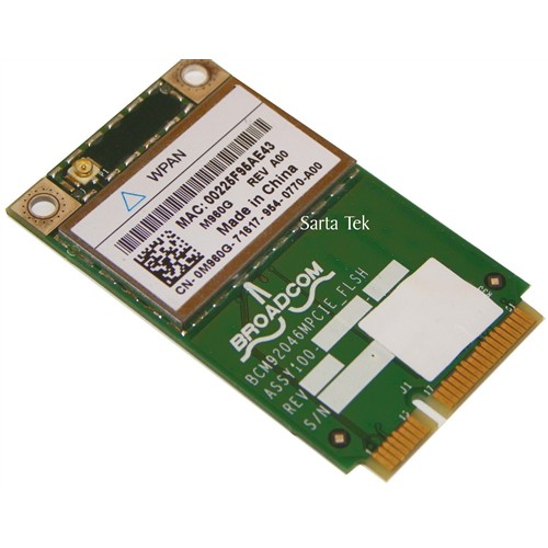 Dell Wireless Bluetooth 370 PCI-e WPAN Mini PCI-E Wireless Card Module ...