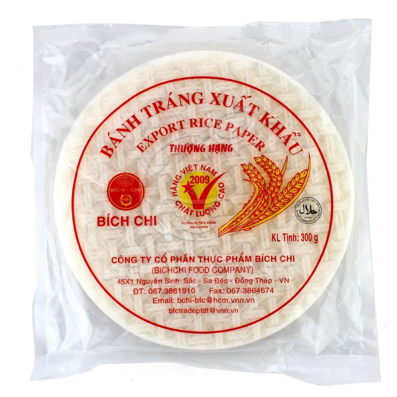 Vietnam Rice Paper Spring Roll Bich Chi 22 CM (HALAL) Kulit Popiah ...