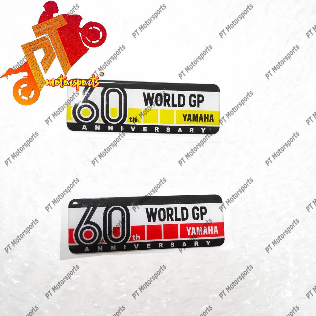 Yamaha Emblem Stripe Logo 60th Anniversary World MotoGP Y16 NVX Y15 ...