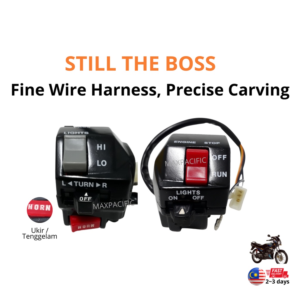 Yamaha RXZ New 3XL Mili Handle Switch Left Right LH RH Suis Kiri Kanan ...