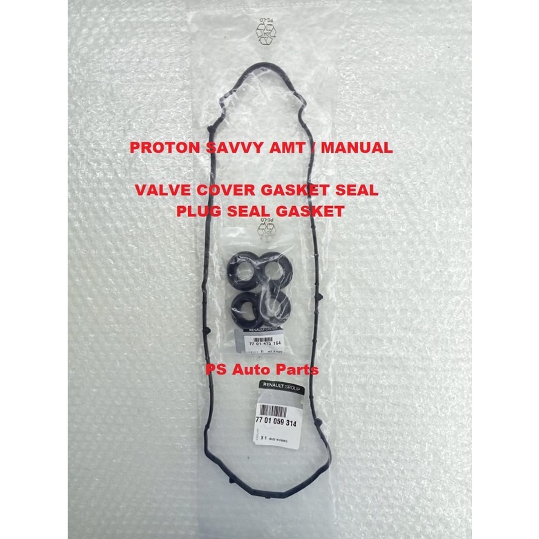 Renault Valve Cover Gasket + Plug Seal Original Renault 7701059314 / ...