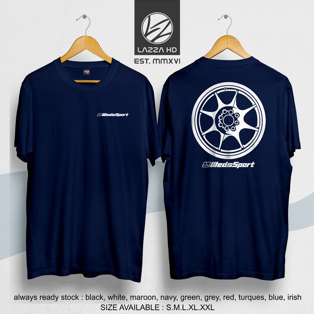 Wedssport TC05 T-Shirt Distro Wheels Automotive T-Shirt Front And Back ...