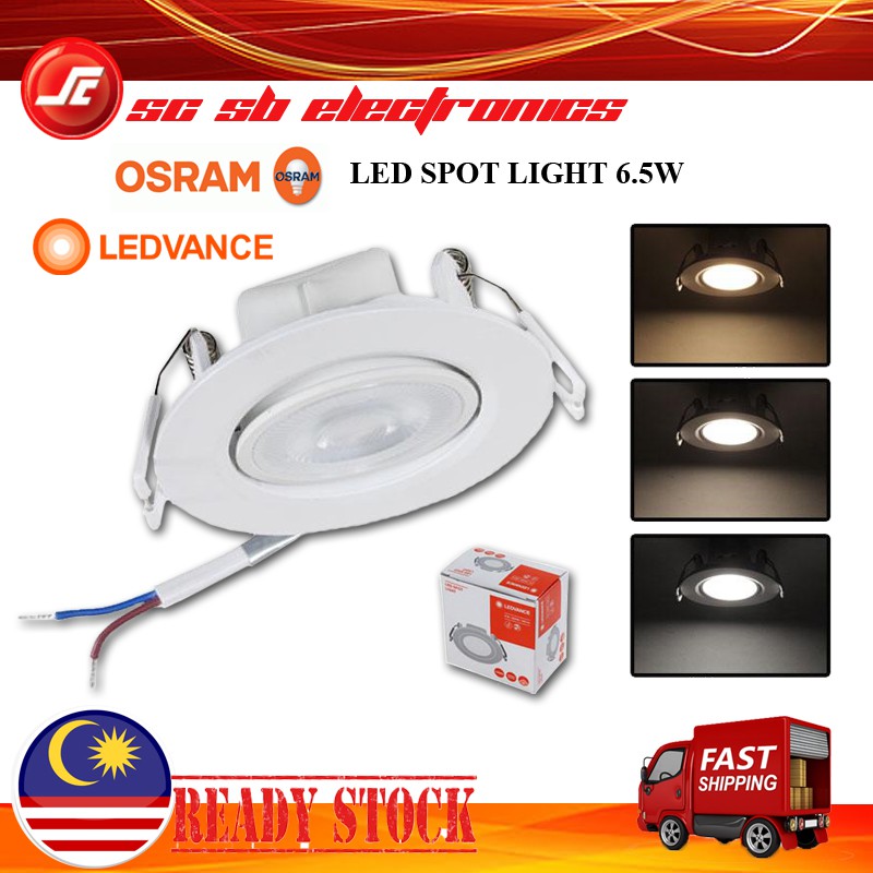 OSRAM LEDVANCE LED SPOT LIGHT 38⁰ 6.5W SPOTLIGHT (830 WARM WHITE/840 COOL WHITE/865 DAYLIGHT ...