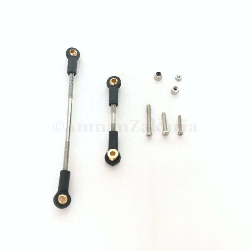 Servo Link Pull Rod Low Profile Adjustable Steering Linkage Turnbuckle ...