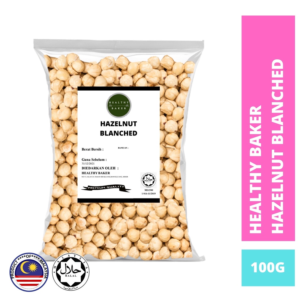HAZELNUT WITHOUT SKIN / BLANCHED HAZELNUT / KACANG BIJI HAZEL PUTIH ...