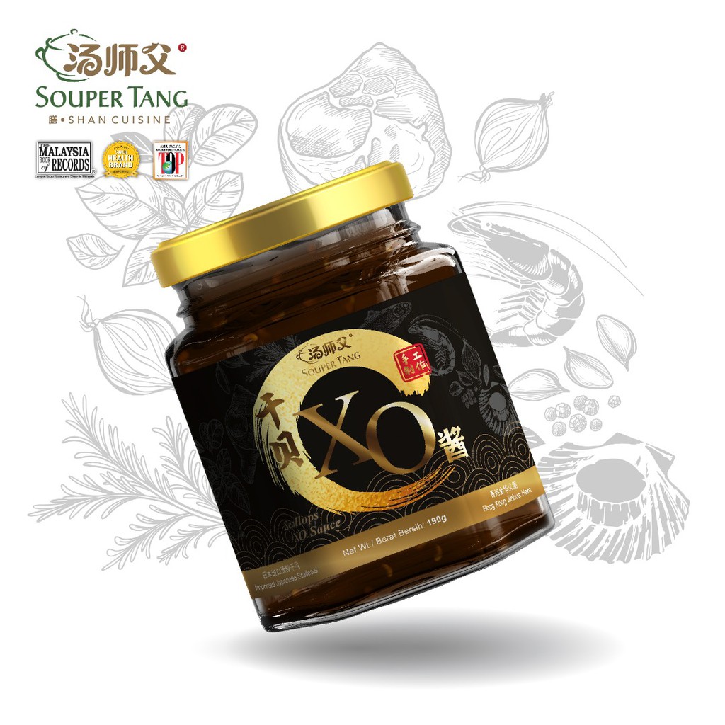 汤师父干贝XO酱 Souper Tang Superior XO Scallops Sauce (190g) | Shopee Malaysia