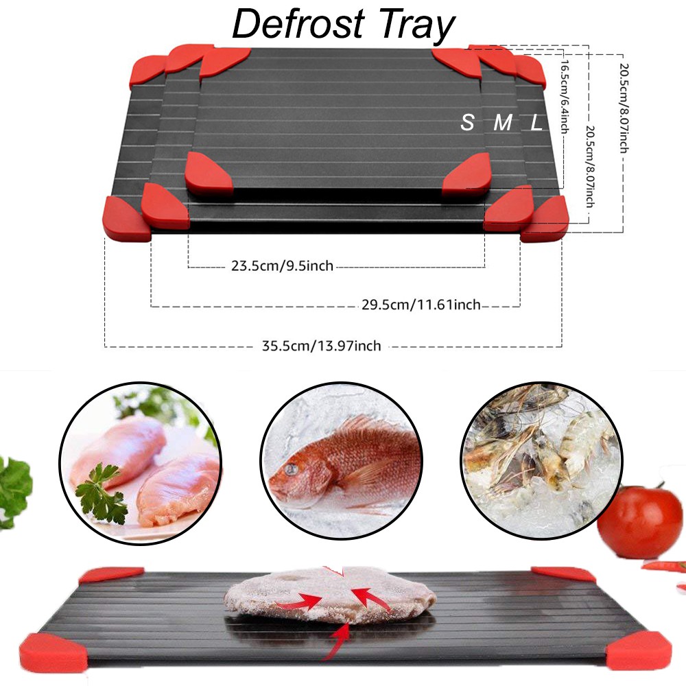 Fast Defrost Tray Thaw Frozen Meat Ice Quick Melting Plate Board HDF ...