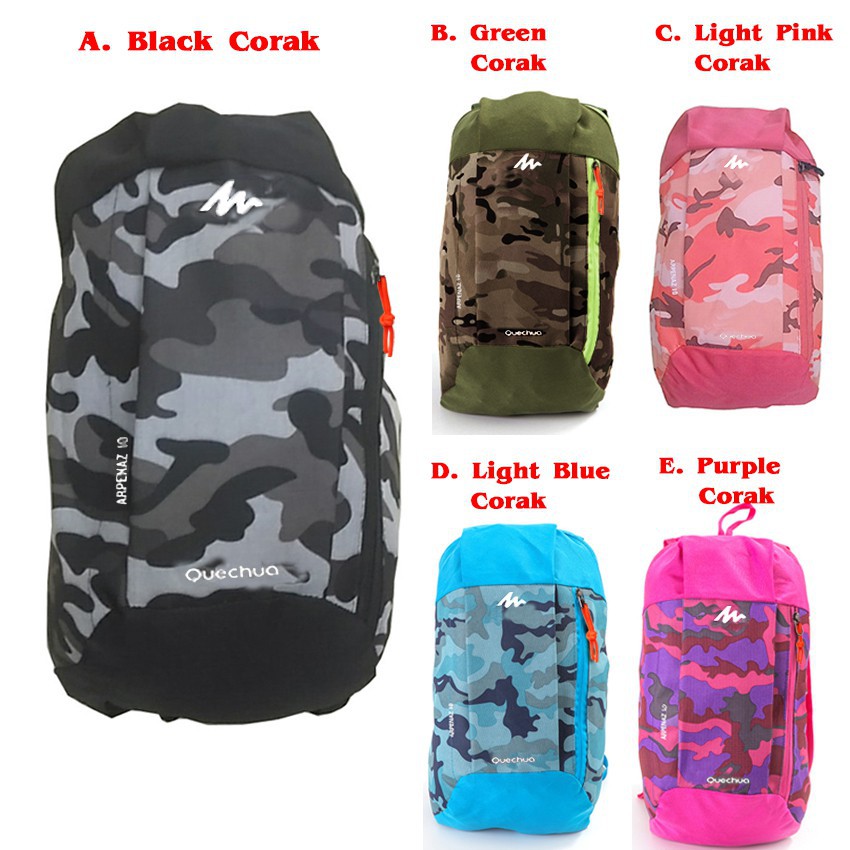 💖CUTEBORONG --Camouflage Quechua Backpack-- Arpenaz Bag Beg Pack Men ...