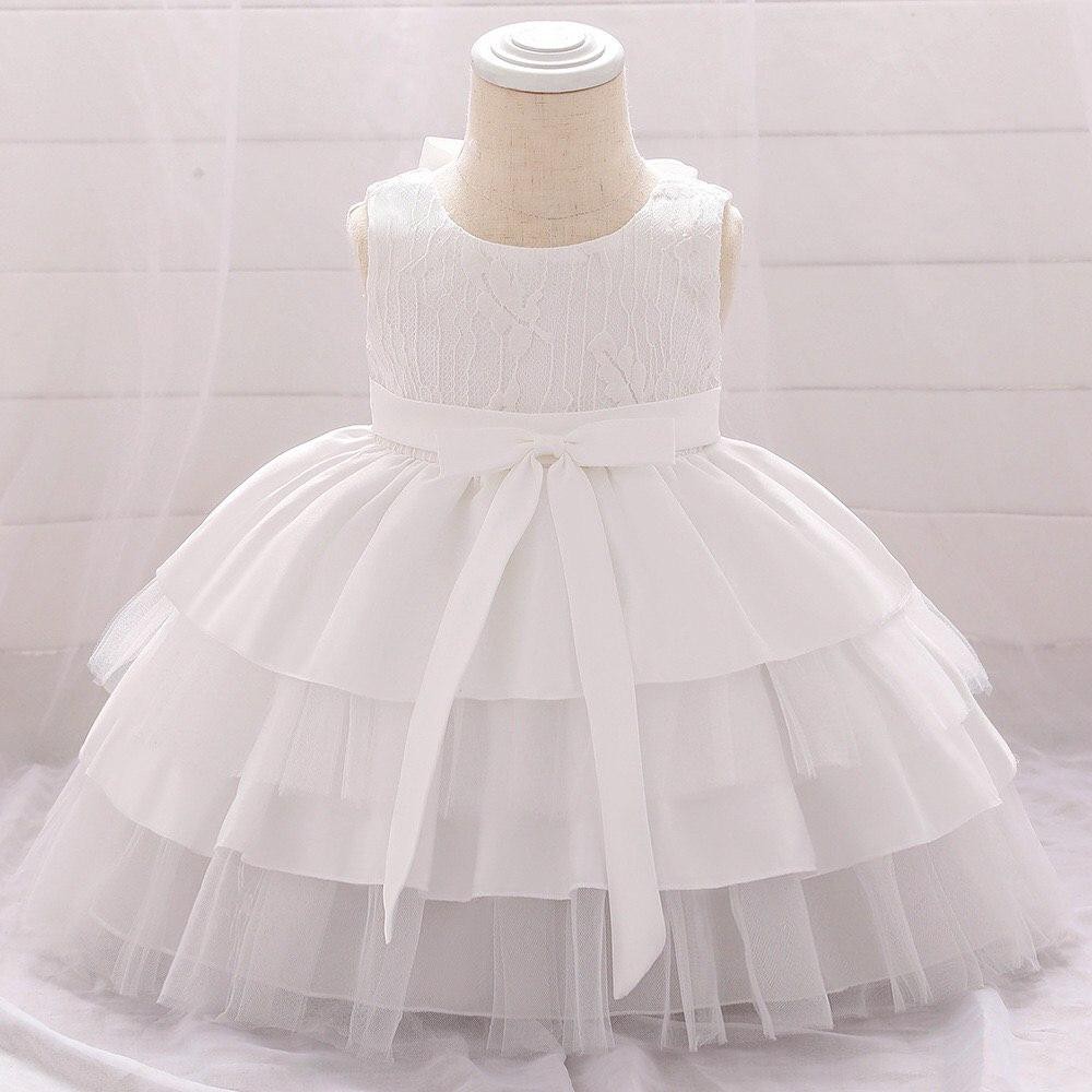Baby Newborn 536 Princess Sleeveless Gown Dress Kids with Headband ...