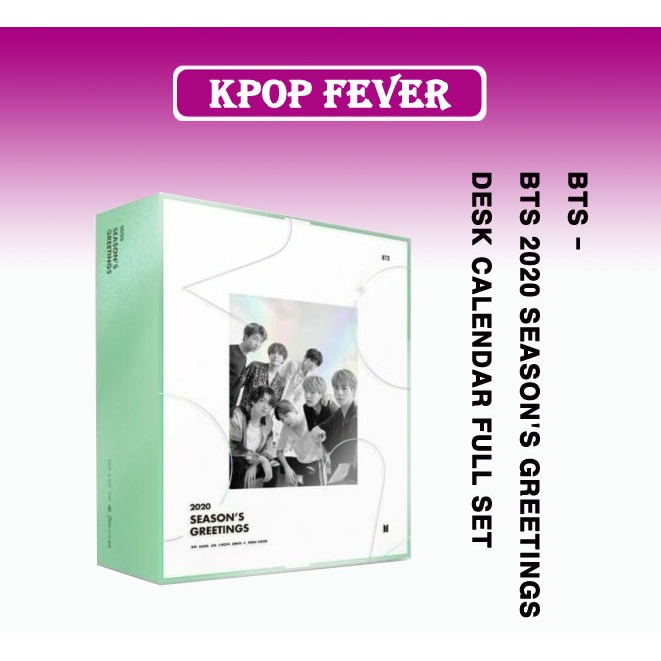 BTS - BTS 2020 SEASON'S GREETINGS DESK CALENDAR DVD PHOTOCARD FULL SET ...