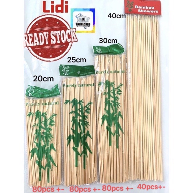 LIDI BUNGA TELUR / SATAY STICK / BAMBOO STICK / KAYU CUCUK SATAY ...