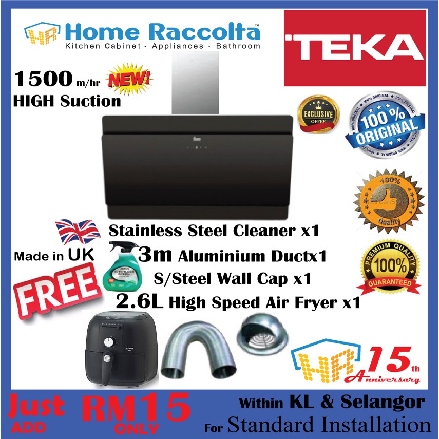 Teka DVS90AD Cooker Hood 90cm Slanted DVS 90 AD +Gifts | Shopee Malaysia