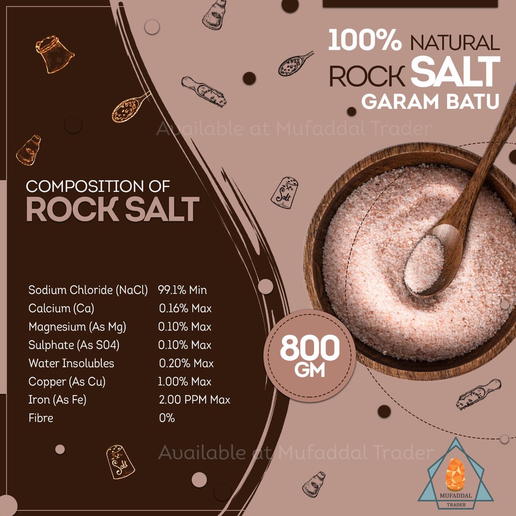 Natural Organic and Halal Himalayan Pink Rock Salt Garam Batu Himalaya ...