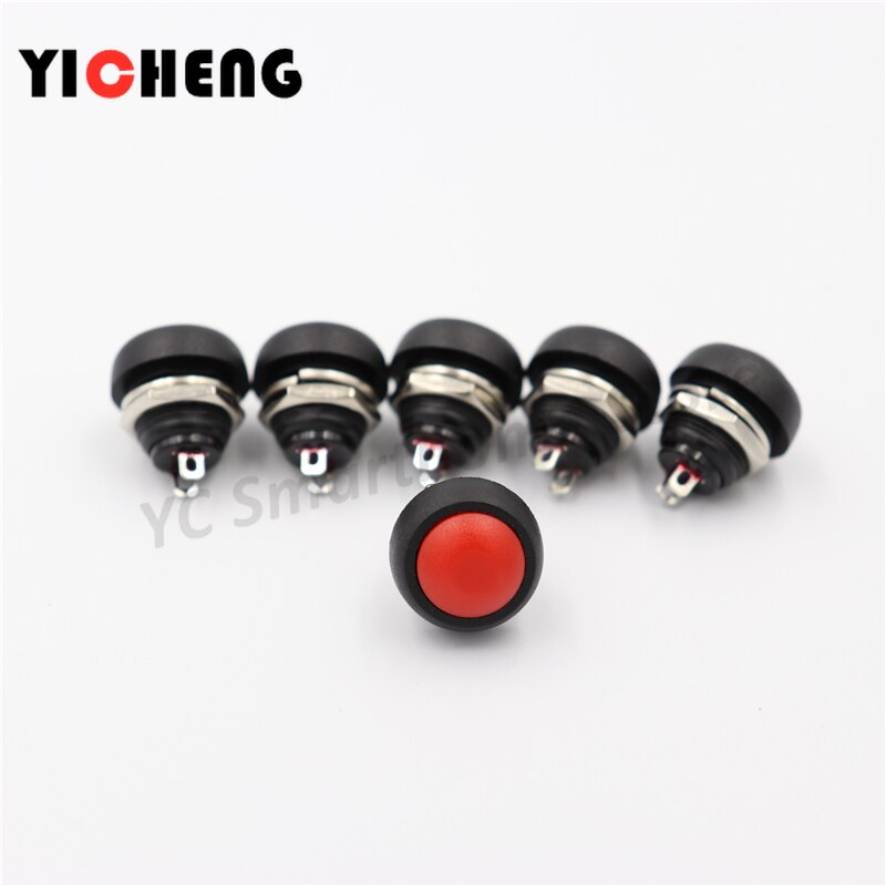 1Pcs PBS-33B push button switch 12MM small waterproof self-reset switch ...