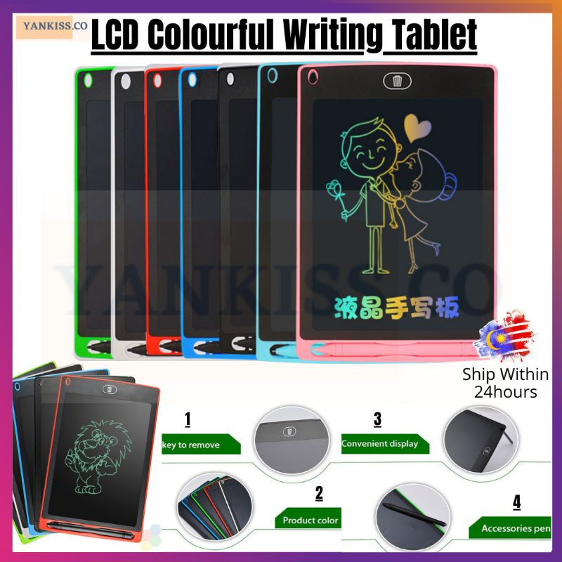 LCD Pad Note 5" 10" 12" LCD Screen Writing Tablet Drawing Sketching ...