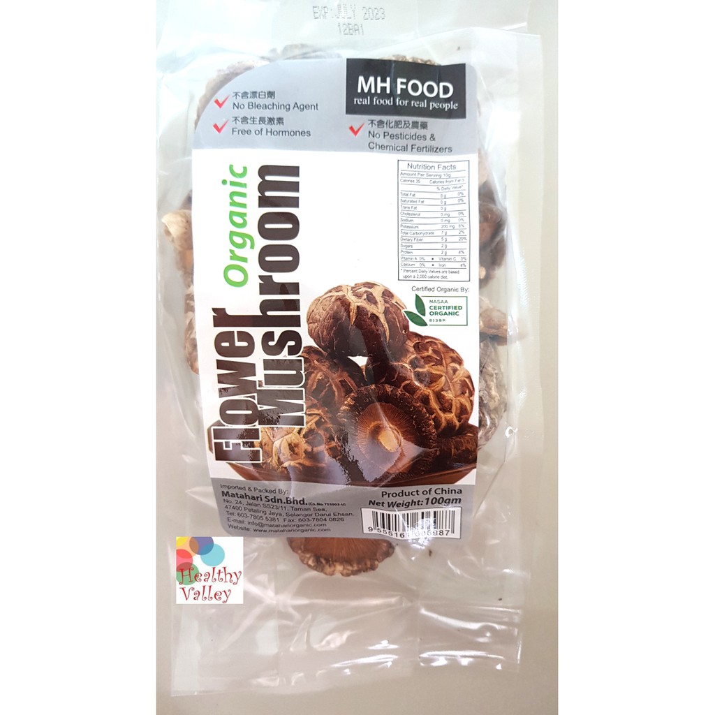MH Food Organic Flower Mushroom 100g📣 | Shopee Malaysia