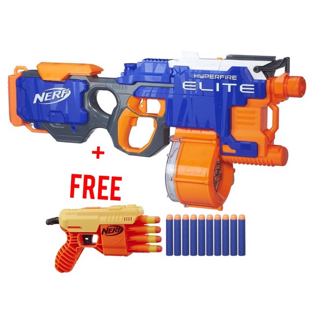 Original Nerf Hyperfire N-Strike elite with free gift | Shopee Malaysia