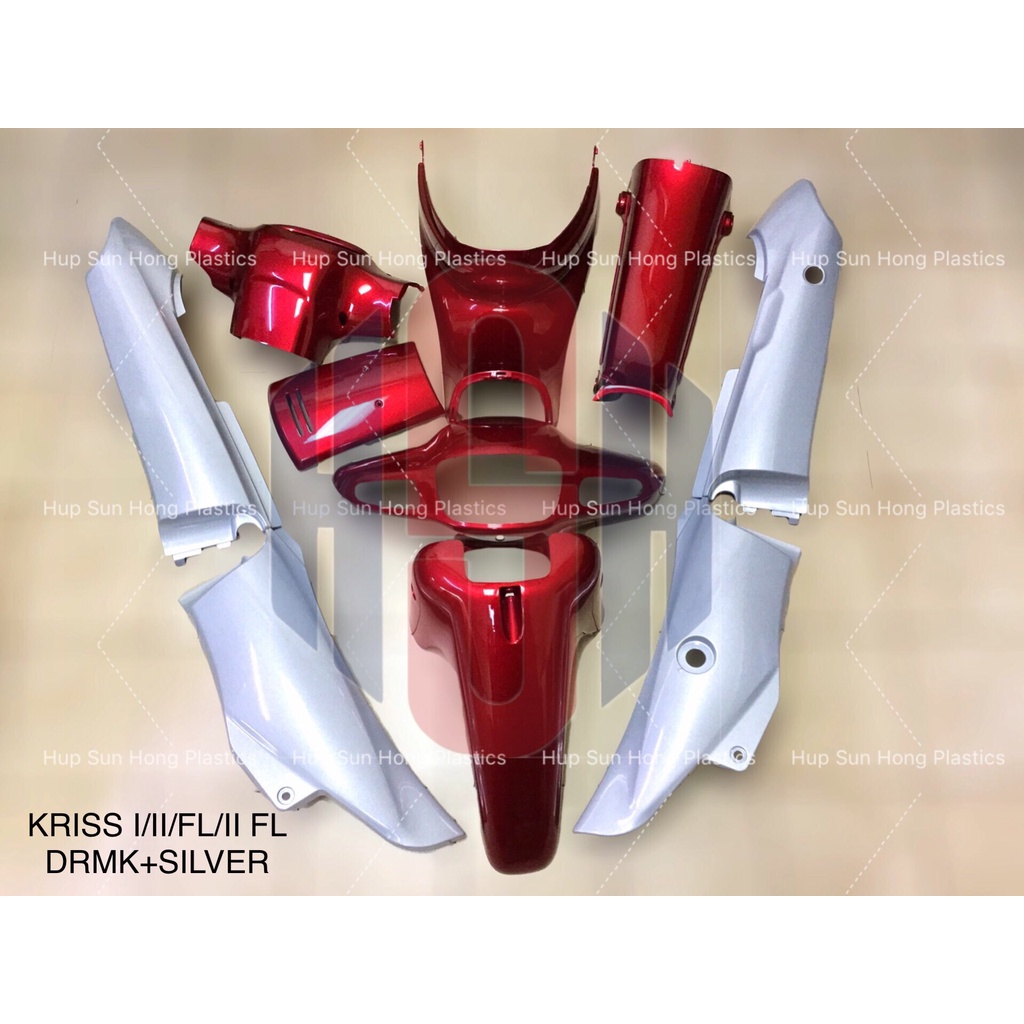 (Free Stripe) MODENAS Kriss110 Full Body Cover Set Bodyset Kit Kriss ...