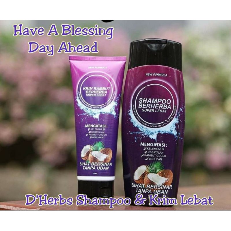 Syampoo lebat & krim lebat dherb original 100% | Shopee Malaysia