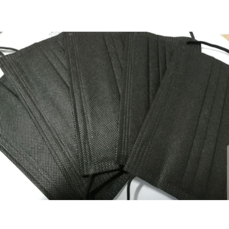 DISPOSABLE FACE MASK( BLACK FACE MASK) | Shopee Malaysia