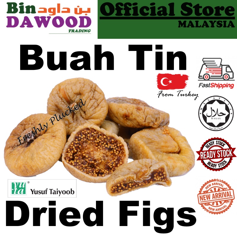 YUSUF TAIYOOB BUAH FIG KERING SEGAR BUAH TIN 250GM / 500G DRIED FRESH ...