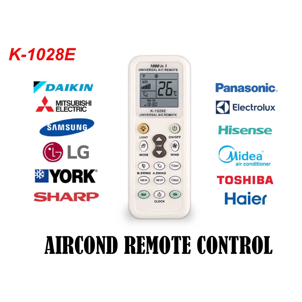Universal A C Remote Control Air Conditioner Remote Control K 1028
