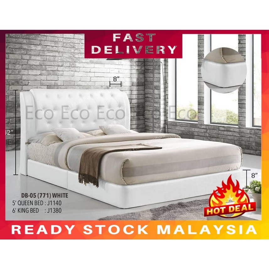 Katil Kulit PVC / Katil Kain Divan Katil Queen | Shopee Malaysia