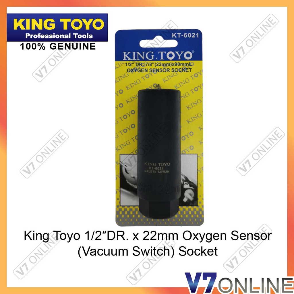 KING TOYO 1/2″DR. x 22mm Oxygen Sensor (Vacuum Switch) Socket [KT-6021 ...