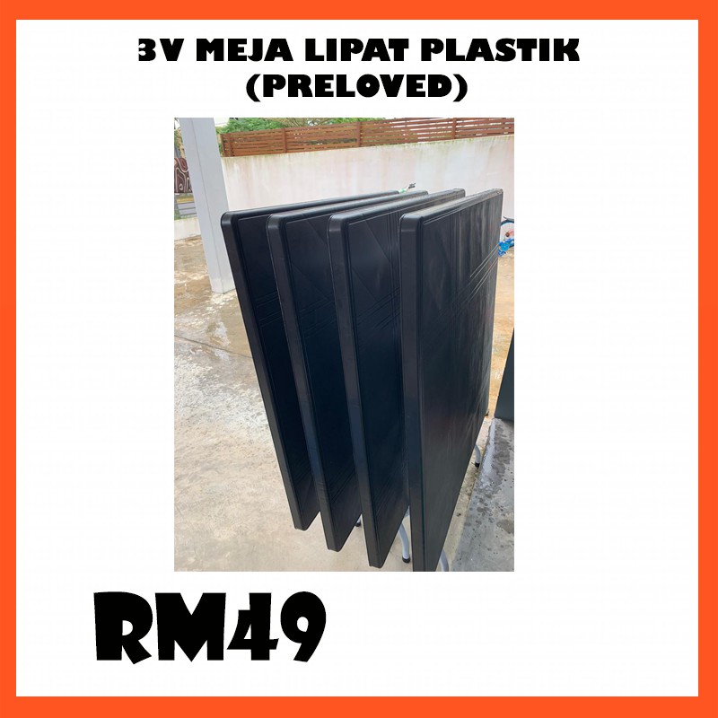 3V MEJA LIPAT PLASTIK (PRELOVED) | Shopee Malaysia
