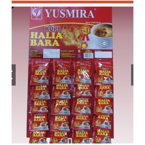 KOPI HALIA BARA YUSMIRA 20 SACHETS X 20gm | Shopee Malaysia